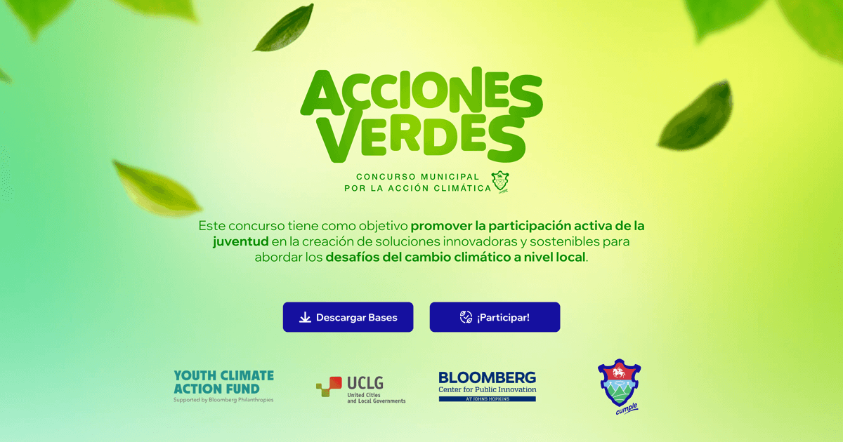 Acciones Verdes, concurso municipal por la acción climática. - Muni ...